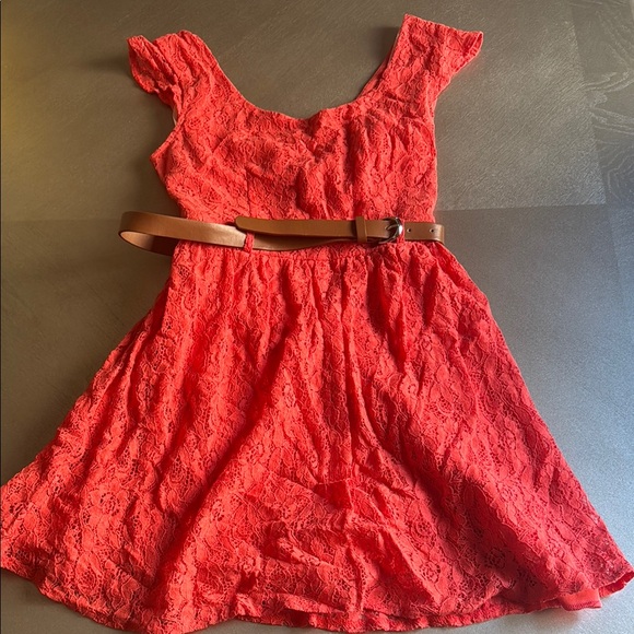 City Triangles | Dresses | City Triangles Orange Aline Sundress With ...
